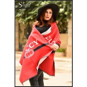 Stylish Turkish wool shawl wool - cotton size 2*80 code 30170