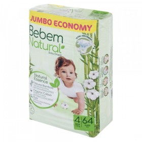 Bibim Junior Diapers Size 4 Natural , 7-18 kg , Pack of 64 Jumbo Pieces ...