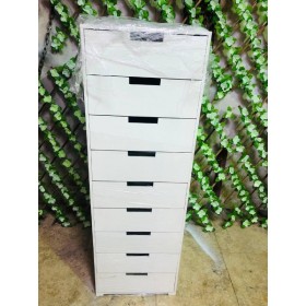 wood drawer storage unit