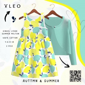 Lemon two-piece dress